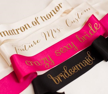 custom printed sashes| ceremonial ribbons